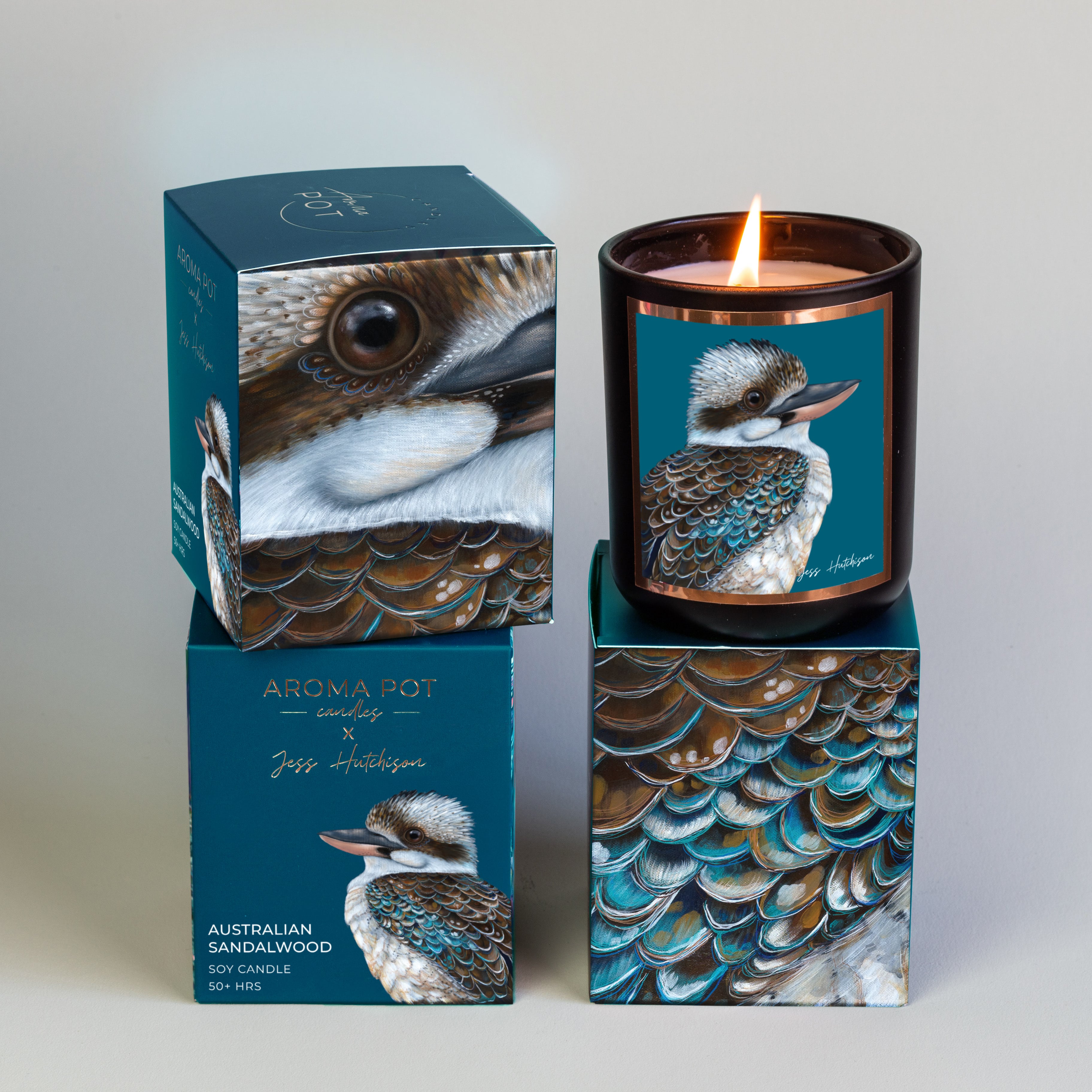 Australian artist soy candle | Australian Sandalwood – Aroma Pot Candles