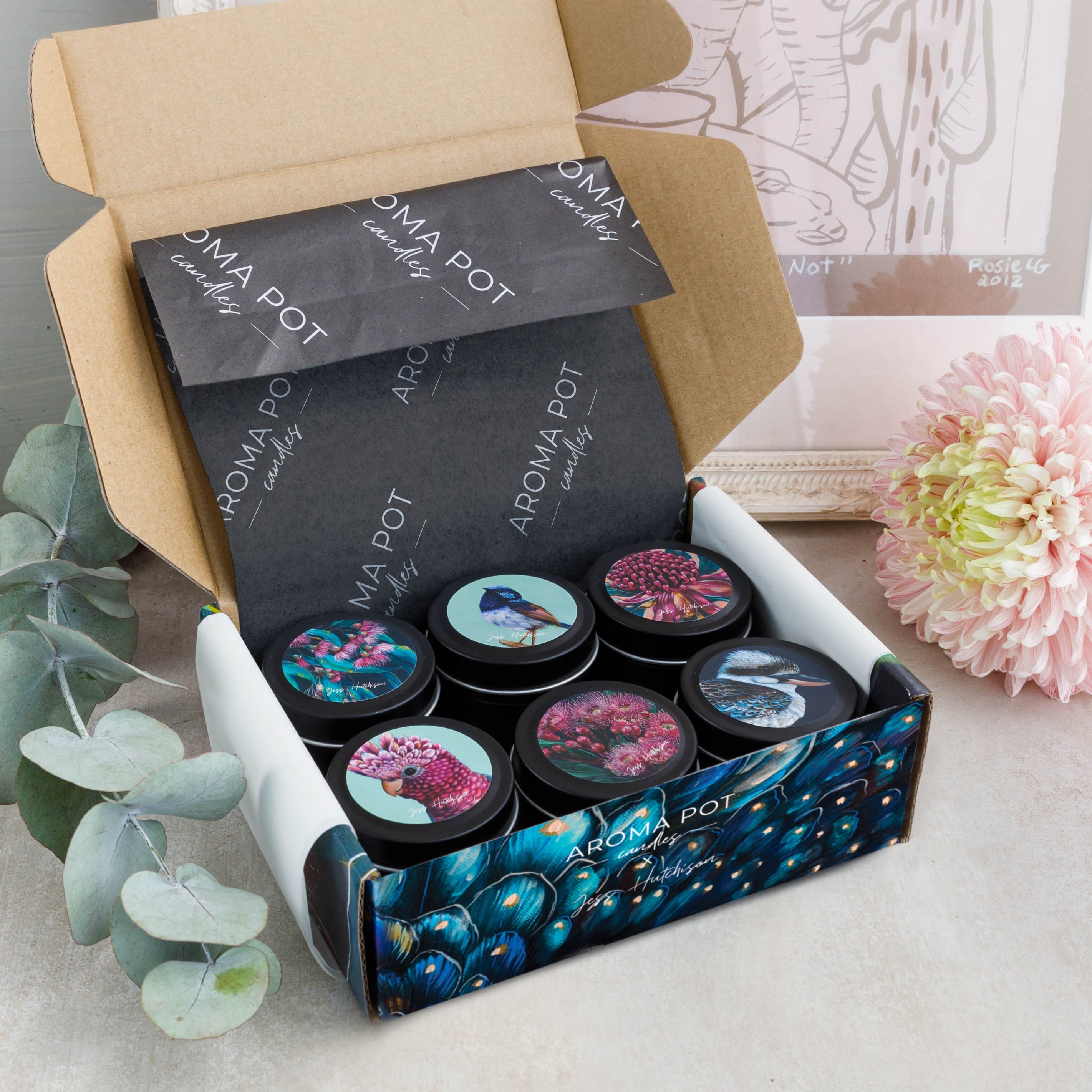 ARTIST COLLECTION - 6 CANDLE TIN SAMPLE PACK | AUSTRALIAN MADE | HAND ...