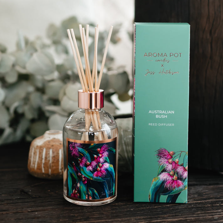 Australian artist reed diffuser | Australian Bush – Aroma Pot Candles