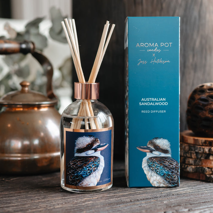 Australian artist reed diffuser | Australian Sandalwood – Aroma Pot Candles