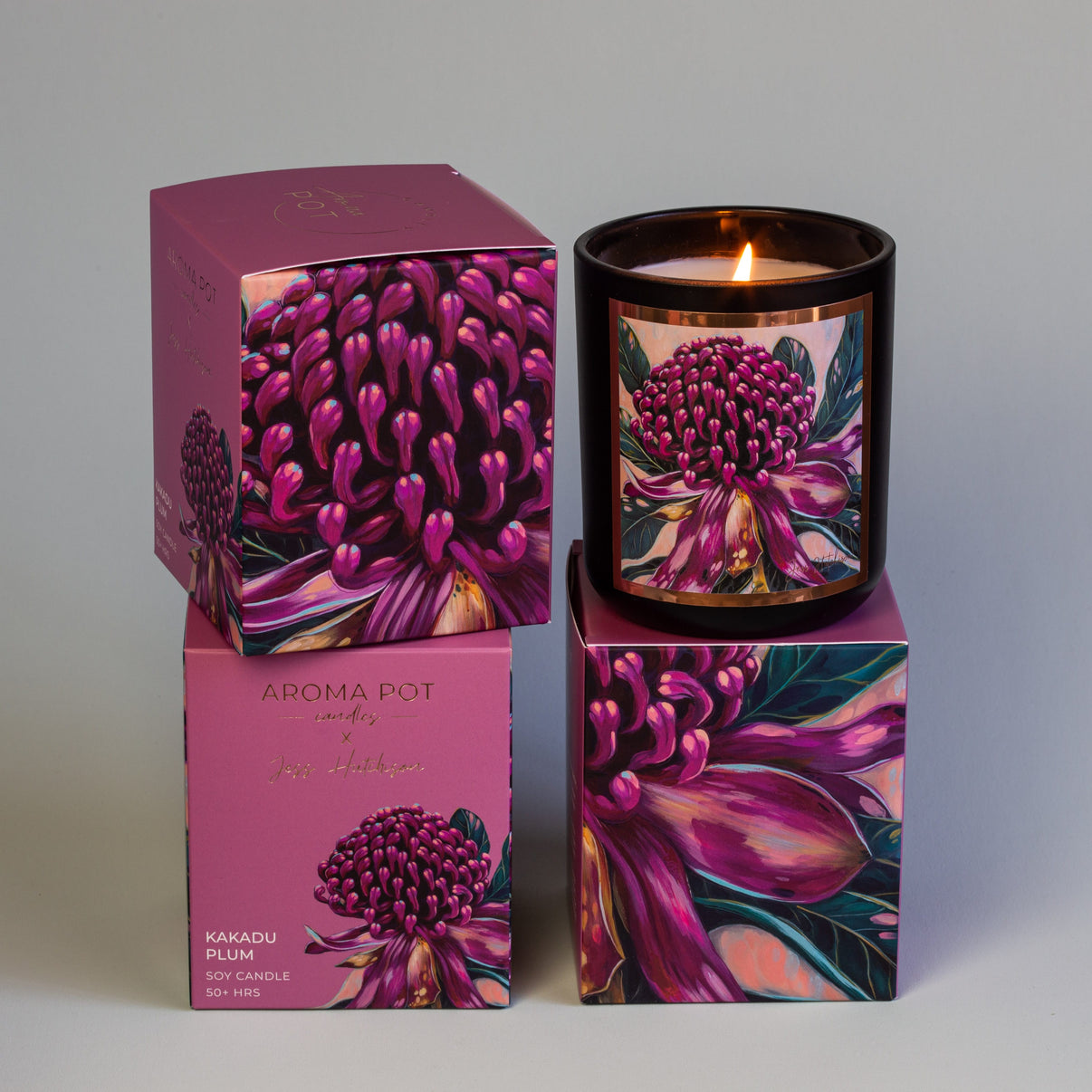 Australian artist soy candle | Kakadu Plum – Aroma Pot Candles