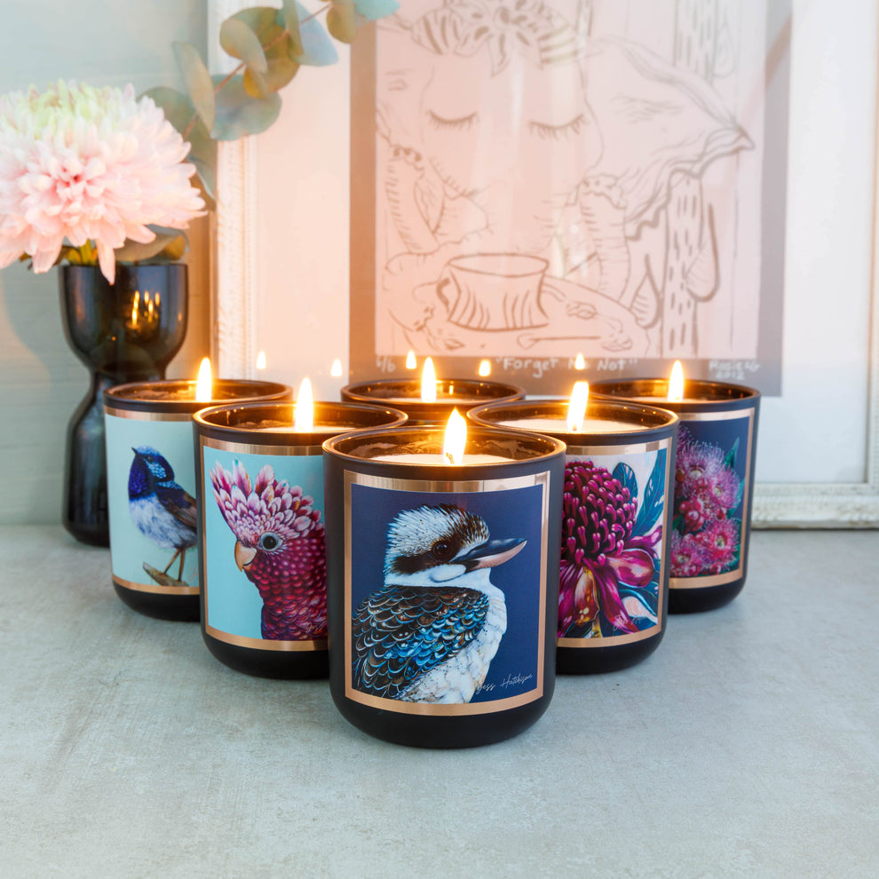 Australian artist soy candle | Australian Sandalwood – Aroma Pot Candles